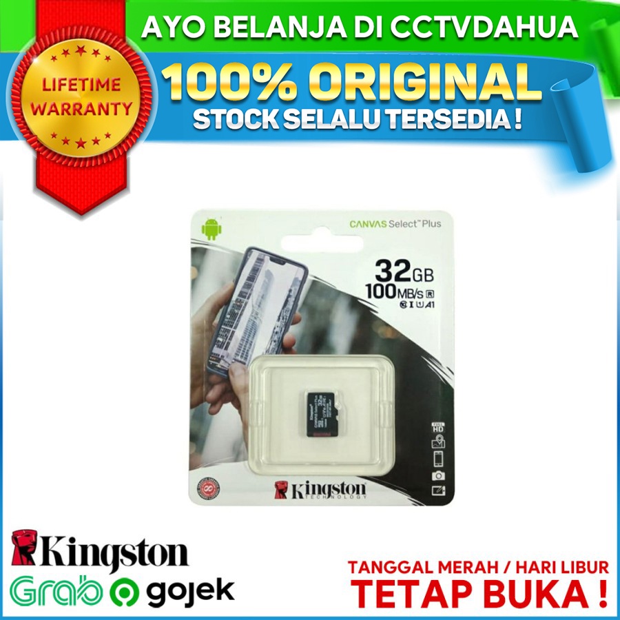 Micro SD Kingston 32GB Canvas MicroSDHC UHS-I Class 10 V10 (100MB/s) | Shopee Thailand