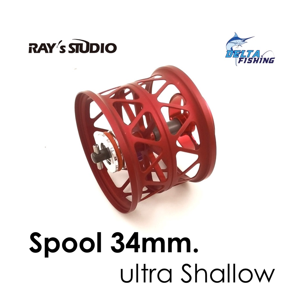 Spool Ray's Studio ตื้นที่สุด ขนาด 34mm สำหรับรอก Daiwa Steez / ss sv ...
