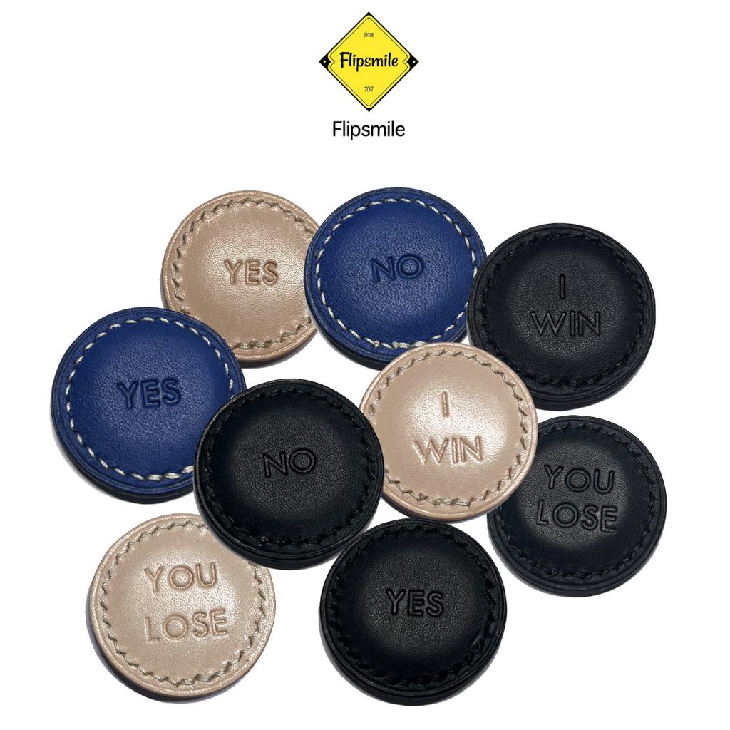 Leather Magnet Coin เหรียญหนังฟอกฝาด เหรียญควง มีแม่เหล็กด้านใน สำหรับ ...