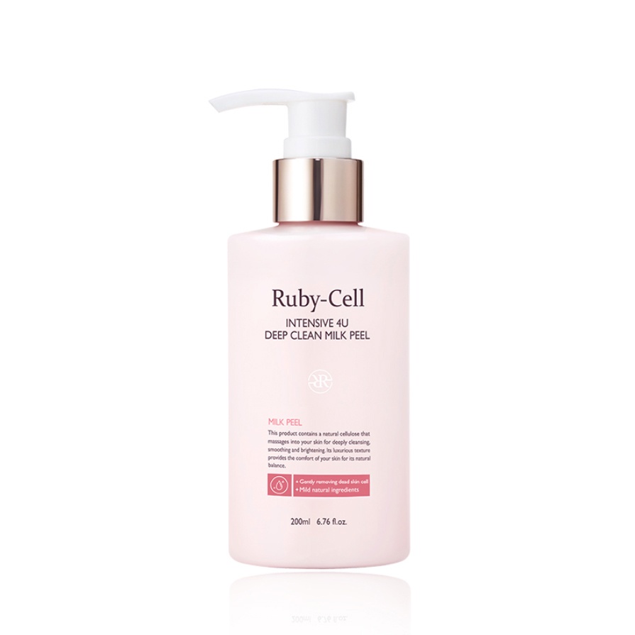 Ruby Cell Intensive 4U คลีนซิ่งมิลค์ แบบลอกออก ขนาด 200 มล. | Shopee ...