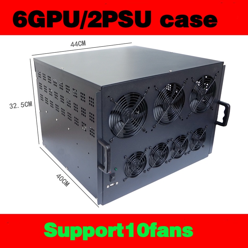 ใหม่ล่าสุด เคสพาวเวอร์ซัพพลาย 6U case 2022 6GPU 6 ใบ สําหรับ BTC ETH ...