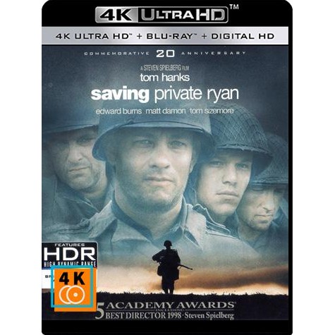 หนัง 4K UHD - Saving Private Ryan (1998) แผ่น 4K จำนวน 1 แผ่น | Shopee ...