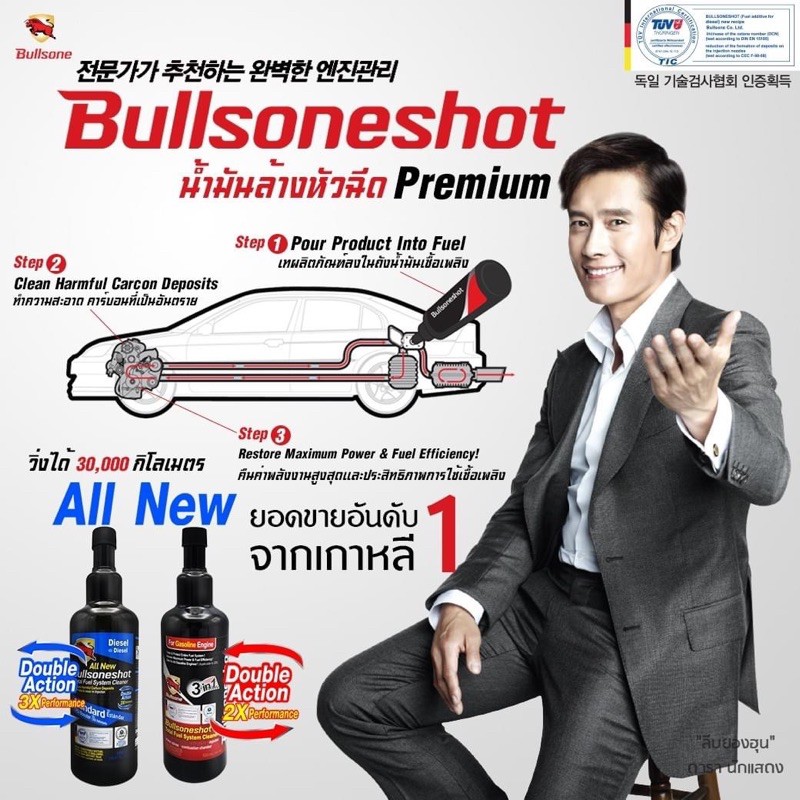 น้ำยาล้างหัวฉีด Bullsone Shot ของแท้ 100% มีให้เลือกใช้สำหรับรถเบนซิล ...