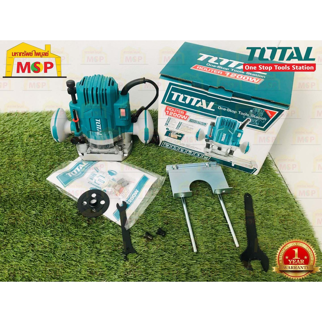 Total โททอล เร้าเตอร์ ทริมเมอร์ ไฟฟ้า 1/4" TR110816 1200W เร้าเตอร์ ...