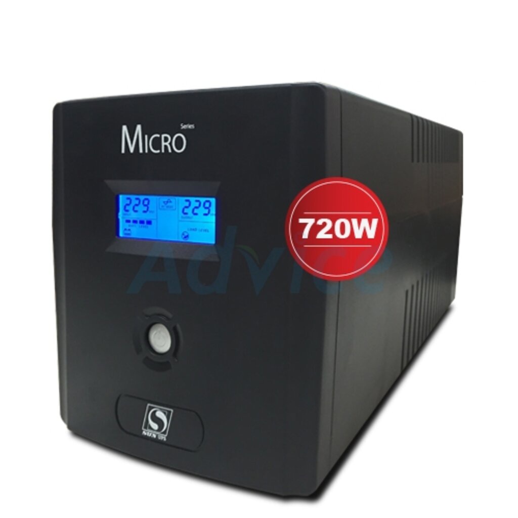 เครื่องสำรองไฟ UPS 1200VA SUN MICRO LCD | Shopee Thailand