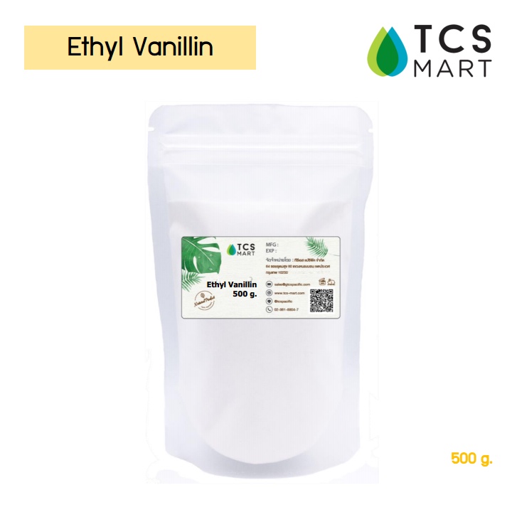 Ethyl Vanillin เอทิลวานิลลิน ผงแป้งหอม 500 g. | Shopee Thailand