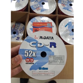 CD-R Ridata 52X 80min ความจำ 700MB/ราคาพิเศษ (บรรจุ 50 แผ่น) | Shopee ...