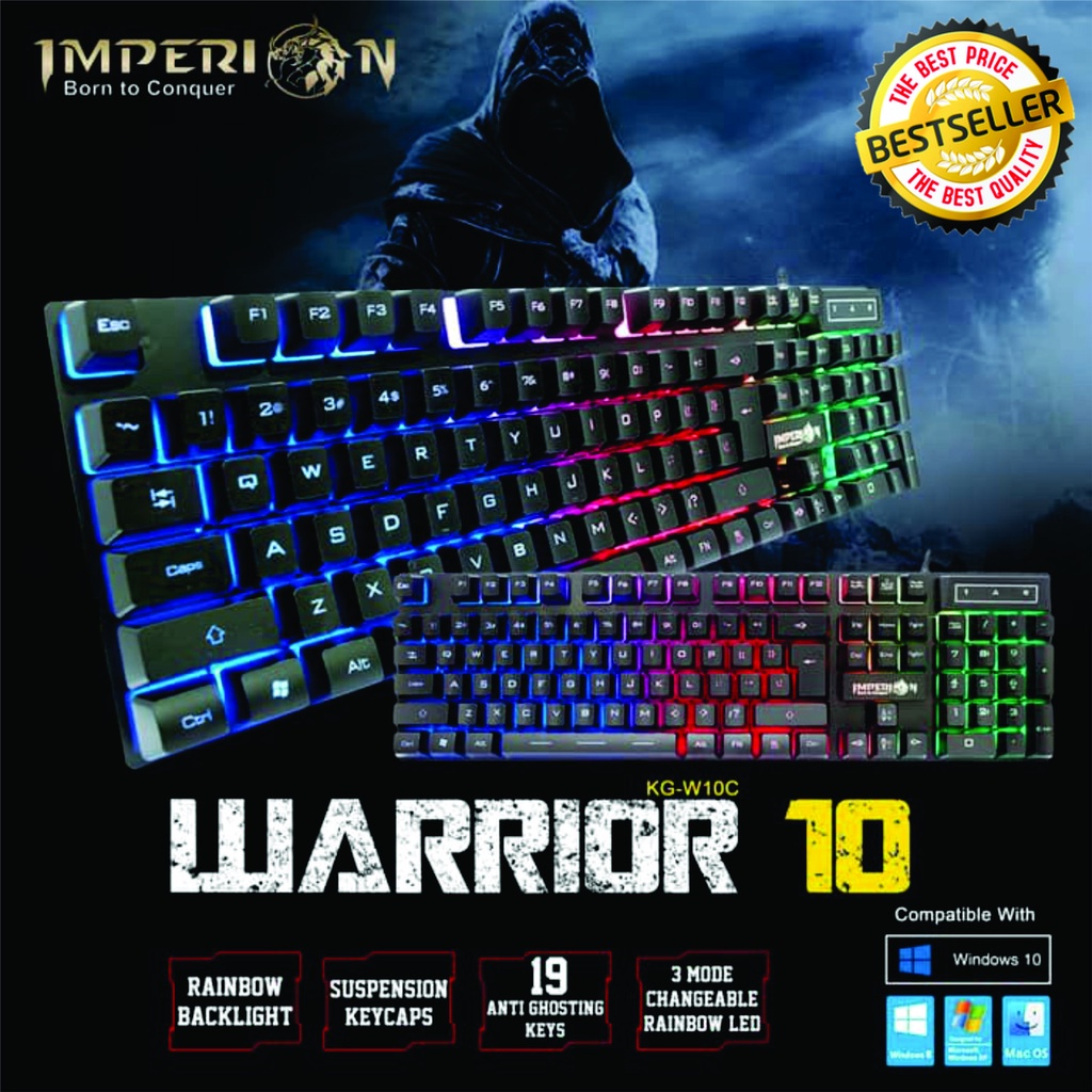 คีย์บอร์ดเกม Imperion Warriors 10 KG-W10C | Shopee Thailand