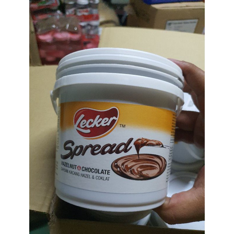 (พร้อมส่ง) LECKER SPREAD HAZELNUT CHOCOLATE 1KG อร่อยกว่านูเทลล่า ...