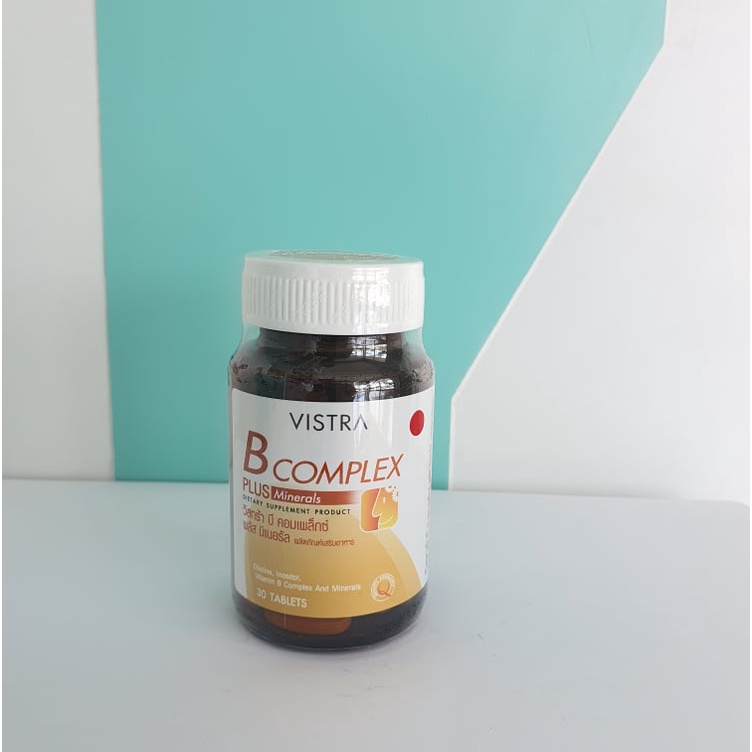 Vistra B complex plus mineral 30 tabs | Shopee Thailand