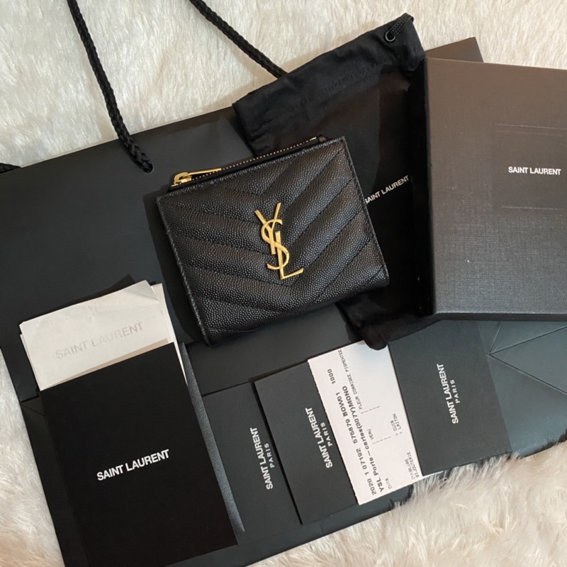 YSL wallet ปี2020 ออกชอปพร้อมใบเสร็จ | Shopee Thailand