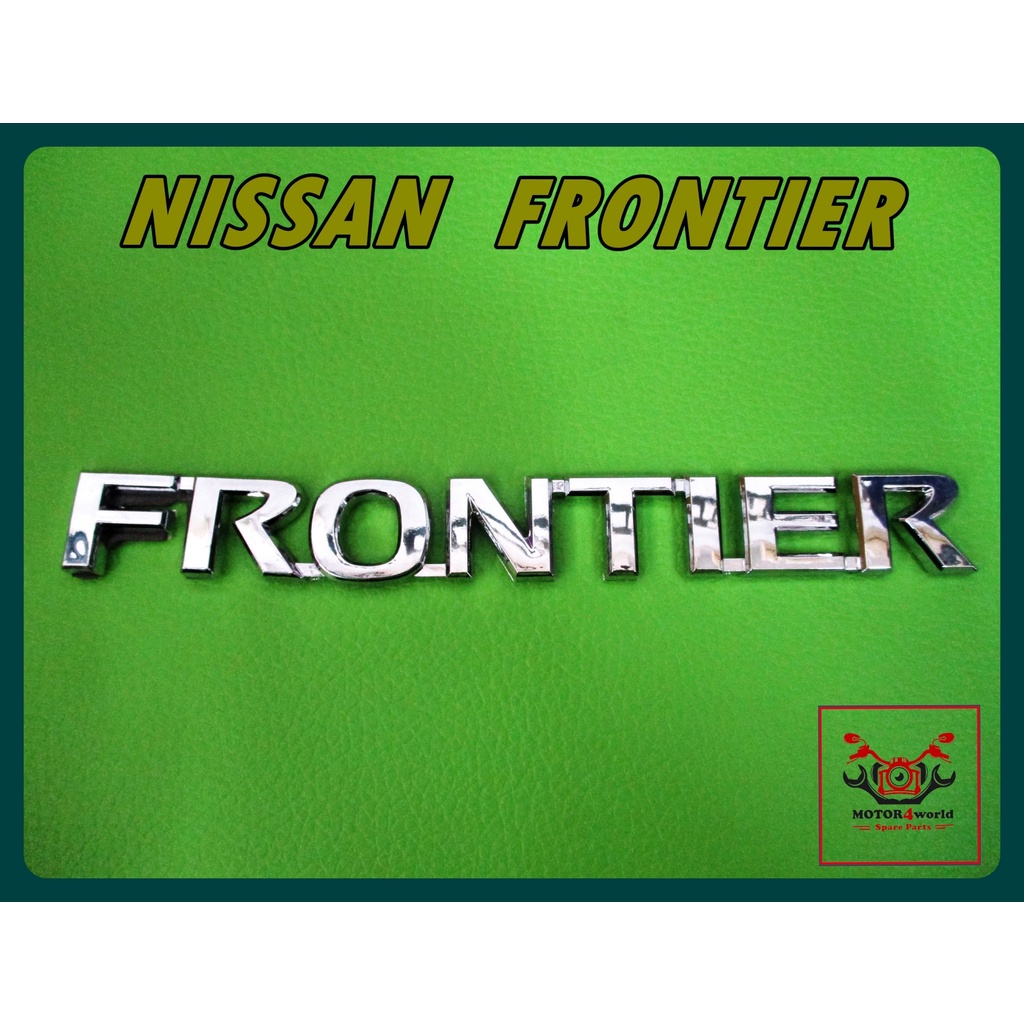 EMBLEM "CHROME" STICKER (1 PC.) Fit For NISSAN FRONTIER // โลโก้ สีชุบ ...