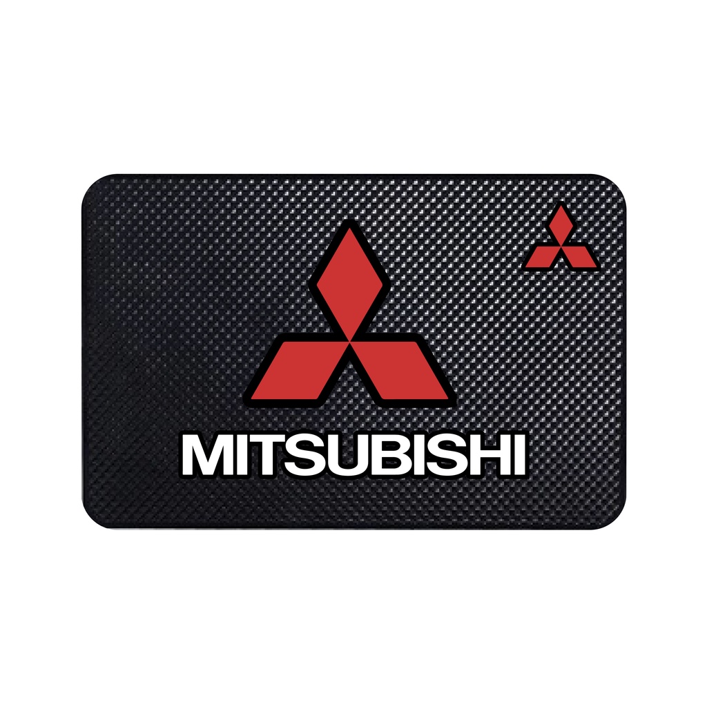 แผ่นแดชบอร์ดซิลิโคน กันลื่น ลายโลโก้ Mitsubishi Aksesori Kereta |||| 1 ...