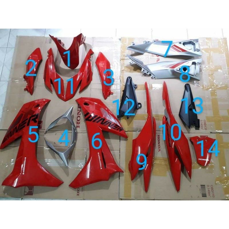 Winner X Red Silver Sports Edition | Shopee Thailand