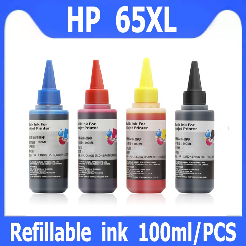 hp 65xl หมึก hp65 ดำ hp65xl หมึกรีฟิลใช้ได้กับ HP 2600 2620 2621 2622 ...