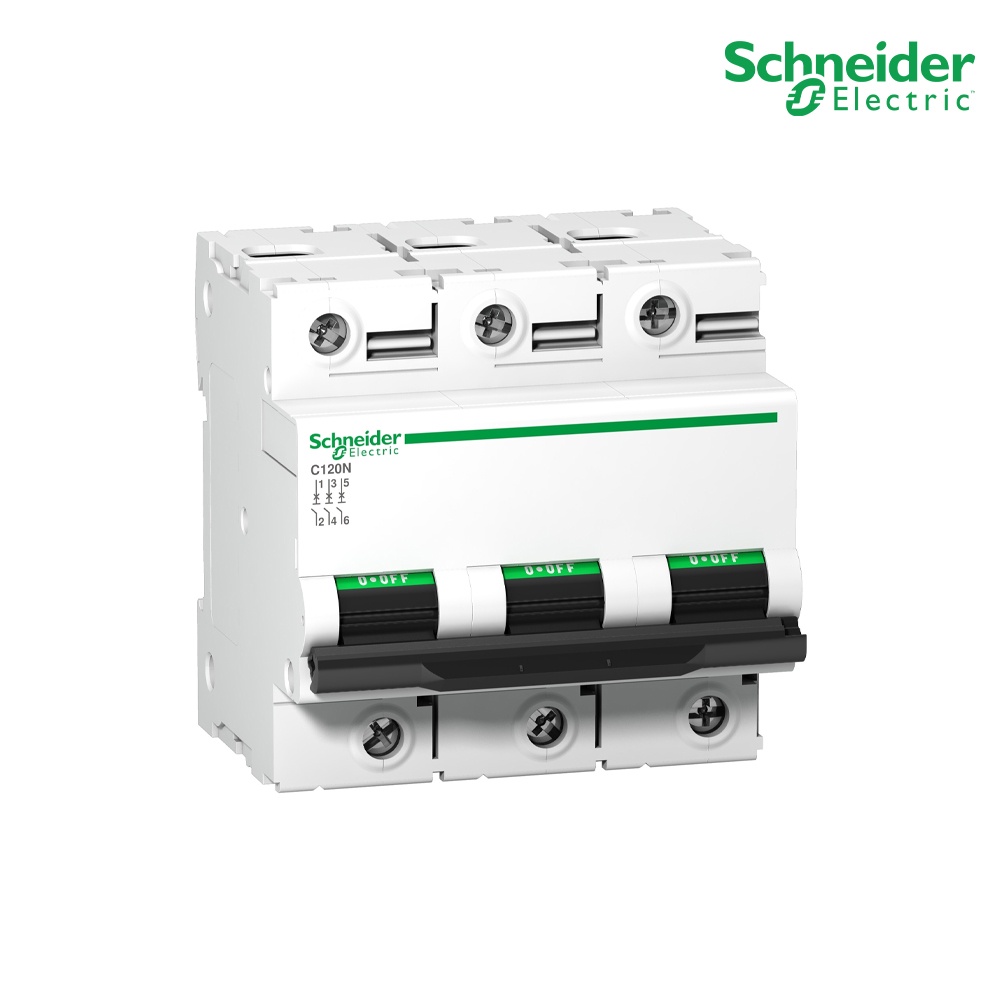 Schneider Miniature circuit-breaker | Acti9 C120N 3P 125A | C curve ...
