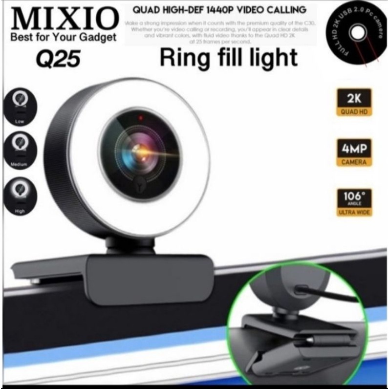 Web cam 2K quad HD 4MP PC กล้อง Zomm Webcam Gaming Q25 | Shopee Thailand