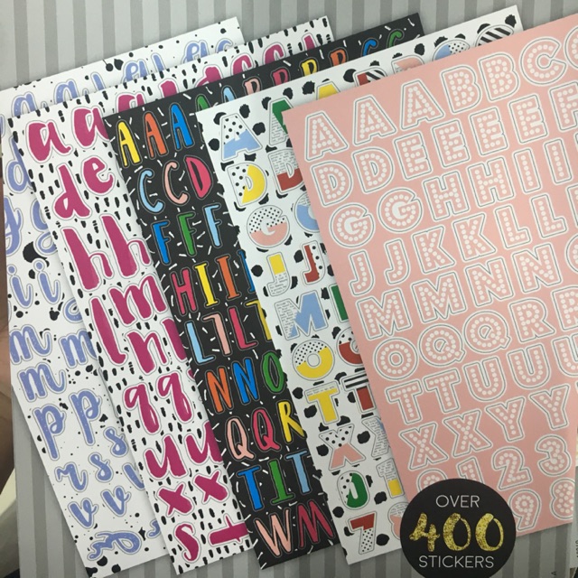 font sticker (1 set 5 sheets) | Shopee Thailand