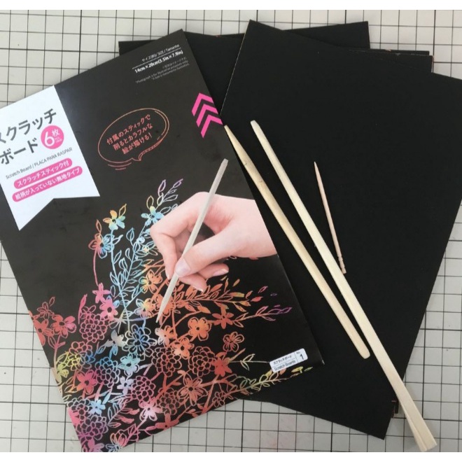 (Direct from Japan) DAISO Scratch Board -Plain- | Shopee Thailand