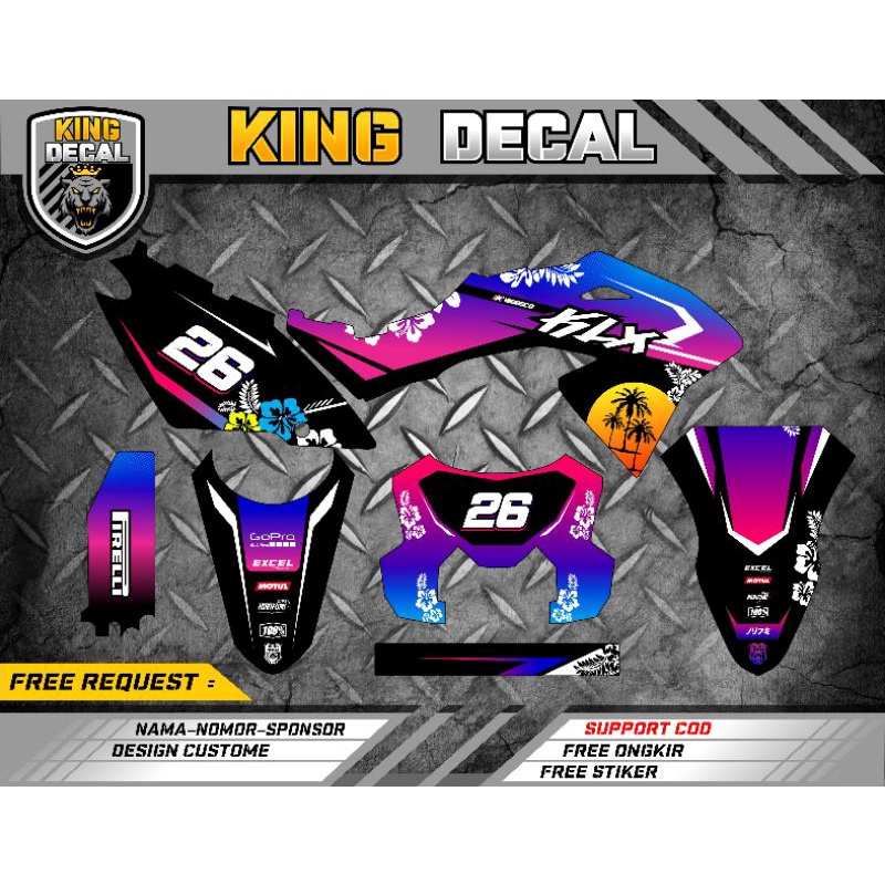 DECAL DTRACKER DECAL KLX BF KLX OLD KLX S DECAL KX CUSTOME DECAL KLX BF ...