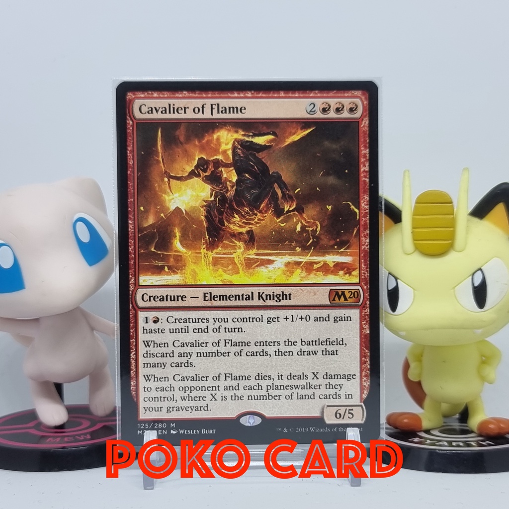 Cavalier of Flame การ์ด Magic The Gathering ของแท้ จากชุด Core Set 2020 ...
