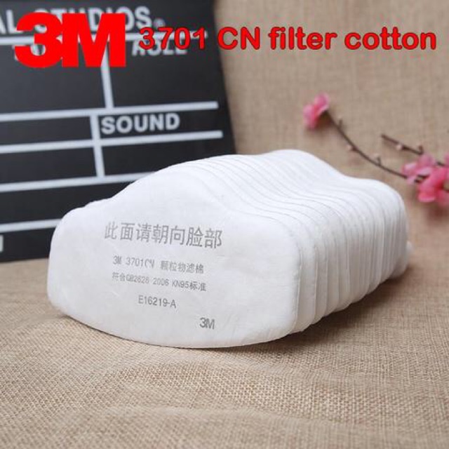 [พร้อมส่ง] ของแท้!! แผ่นกรองสำหรับใส่หน้ากากอนามัย 3M 3701CN Filter ...