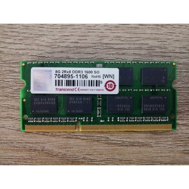 RAM-Memory for Notebook DDR3-1600 SO-DIMM 8GB : Transcend แรมคอม | Shopee Thailand