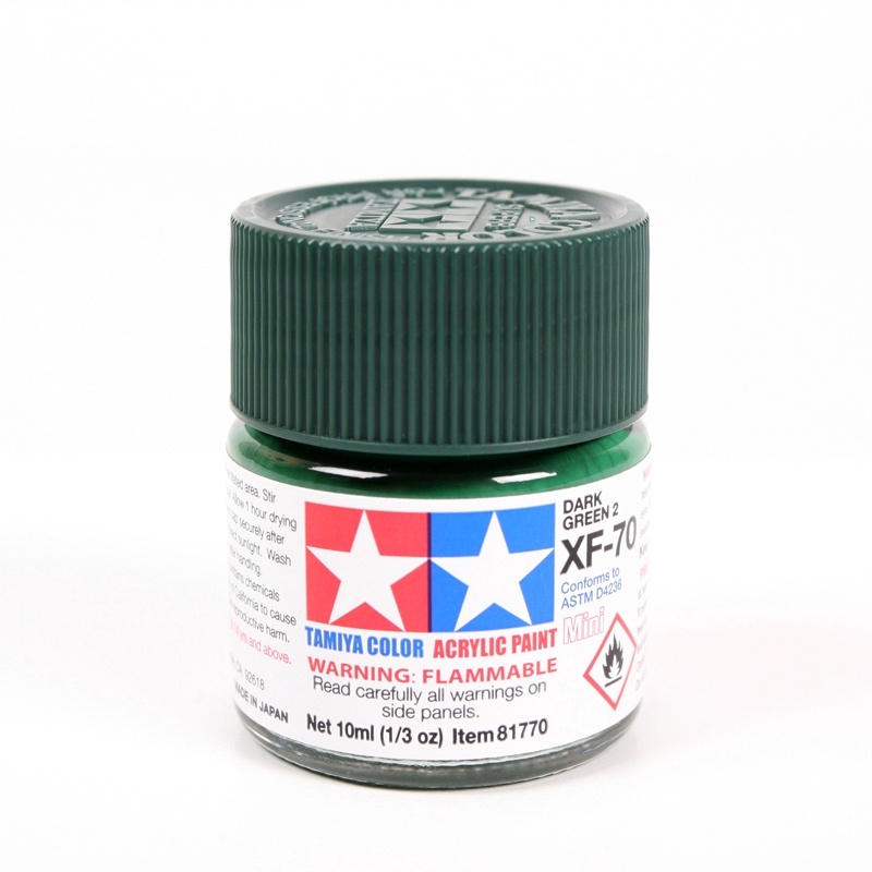 สีอะคริลิค TAMIYA ACRYLIC XF-70 81770, XF-71 81771, XF-72 81772, XF-73 ...
