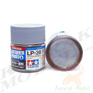 สีทามิย่าสูตรแล็คเกอร์ Tamiya Lacquer paint LP36 Dark ghost gray 10ML ...