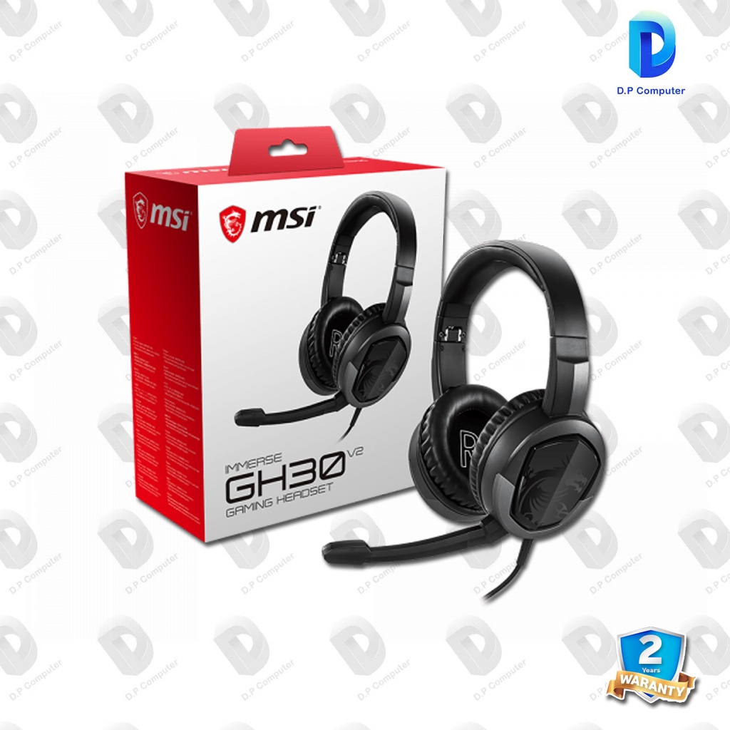 หูฟังเกมมิ่ง MSI IMMERSE GH30 V2 GAMING HEADSET สินค้าใหม่ รับประกัน 2 ปี | Shopee Thailand