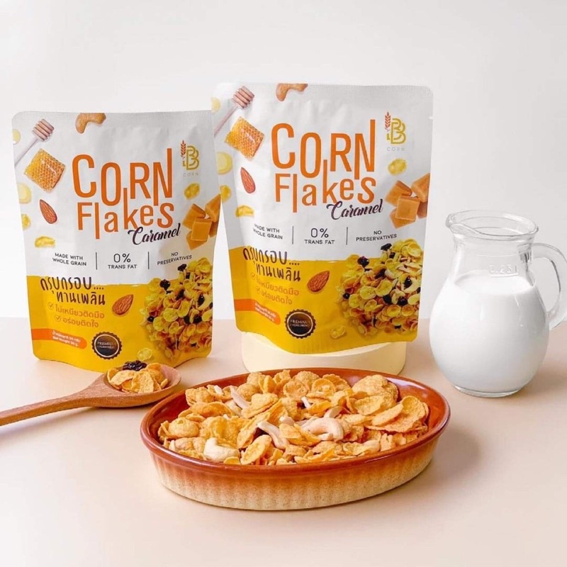 คอนเฟลกคาราเมล cornflake caramel by BBCORN | Shopee Thailand