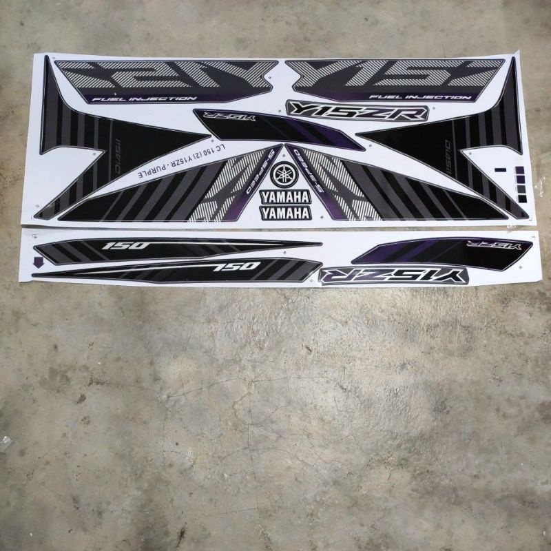 สติกเกอร์ติดตัวถัง ลายทาง (2) yamaha y15zr y15 lc150 batman merah purba ...