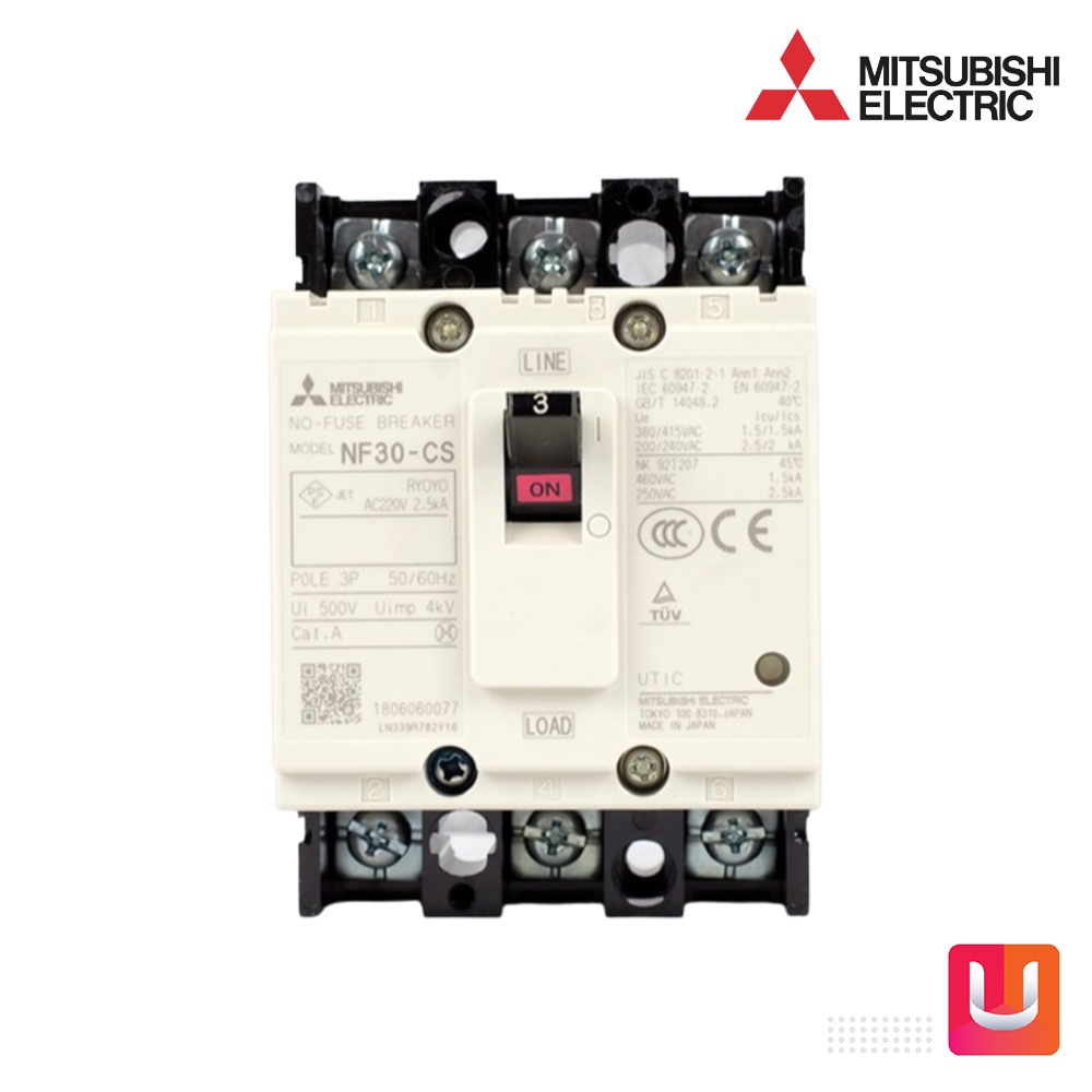 NF30-CS 3P 15A- MITSUBISHI-Molded Case Circuit Breaker (MCCB)-สวิตช์ตัดตอนอัตโนมัติ-สั่งซื้อได้ ...