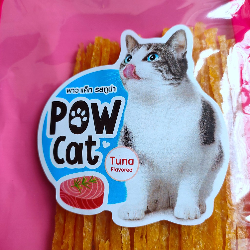 Thai.Th ขนมแมว ซอฟท์ เจอกี้ Pow cat ขนาด 30 กรัม Pow cat | Shopee Thailand