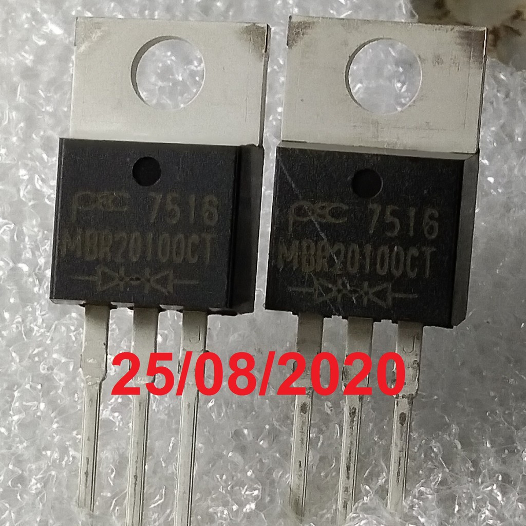 Panjit - MBR20100CT ของแท้เกรดไต้หวัน schottky barrier rectifier diode ...