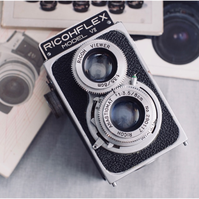 กล้องฟิล์ม TLr Ricohflex Model VII ทำงานเต็มระบบ | Shopee Thailand