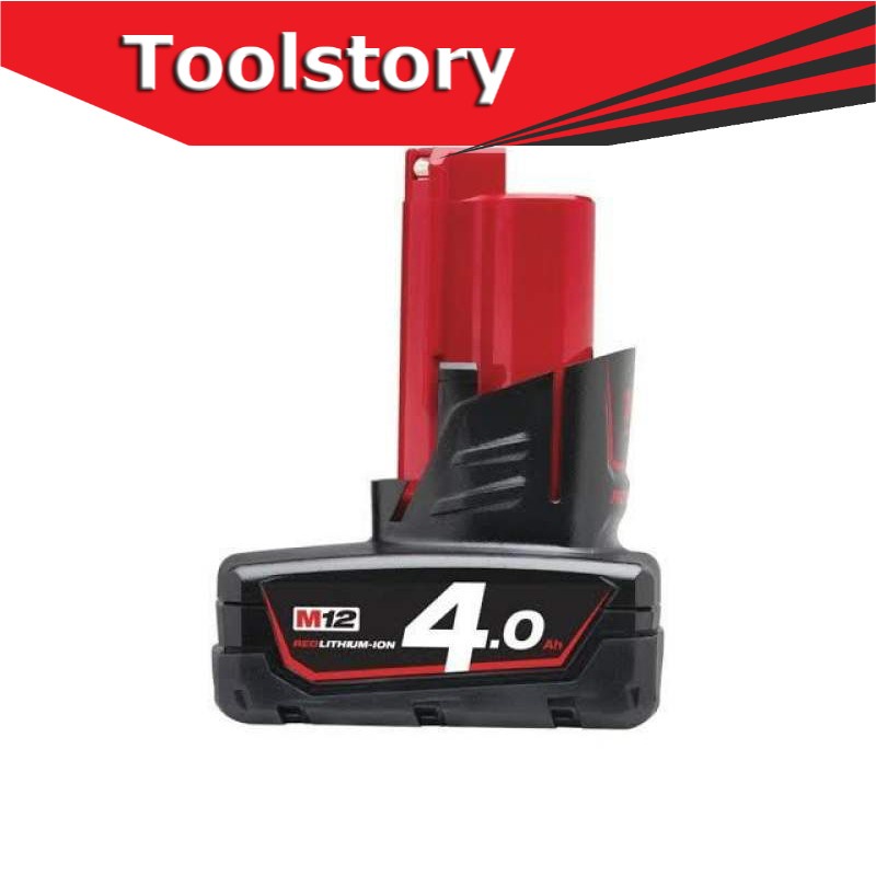 Milwaukee M12 4ah แบตเตอรี่ สีแดง | Shopee Thailand