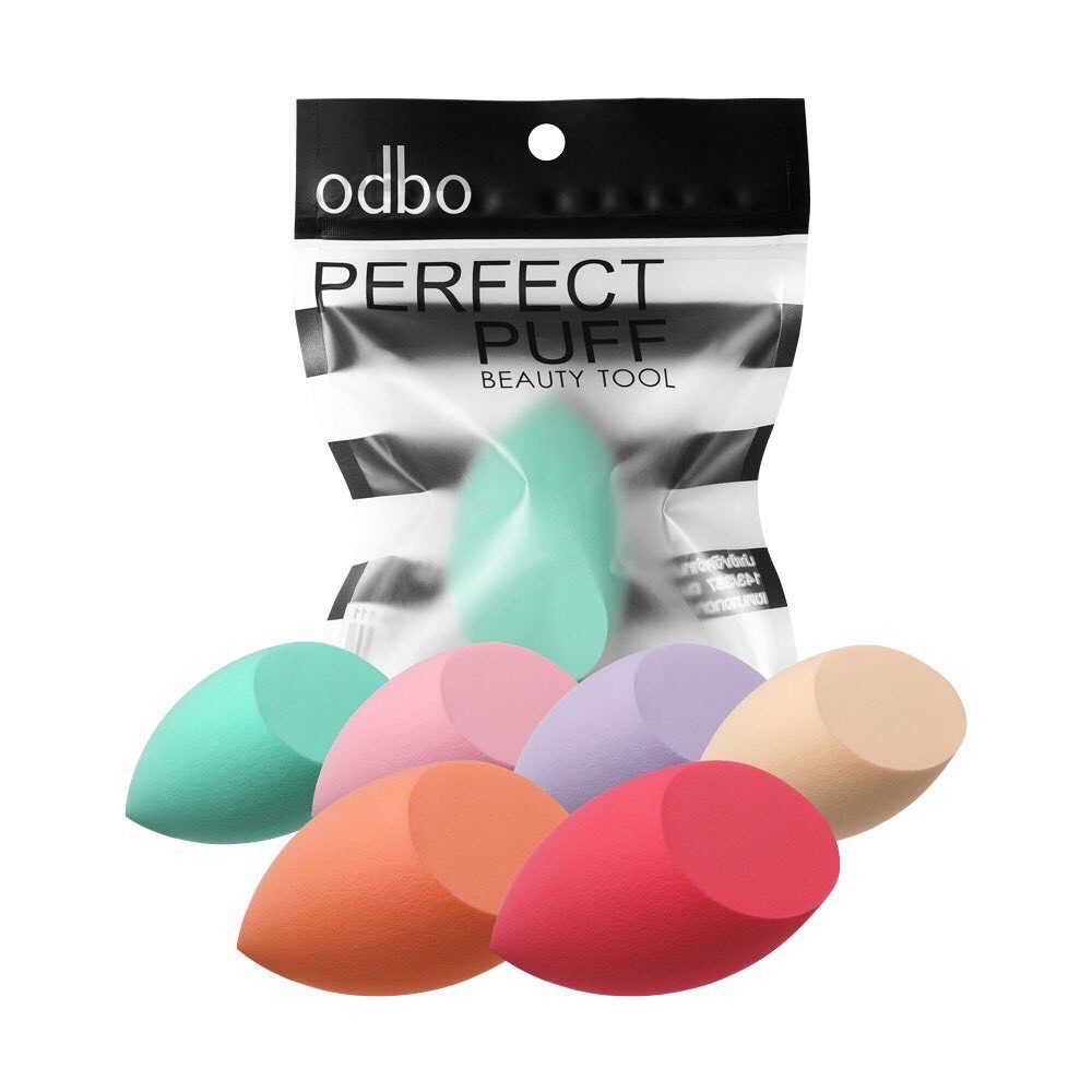 พร้อมส่ง!!! พัฟฟองน้ำ ฟองน้ำเกลี่ยรองพื้น odbo PERFECT PUFF BEAUTY TOOL OD8-111 | Shopee Thailand