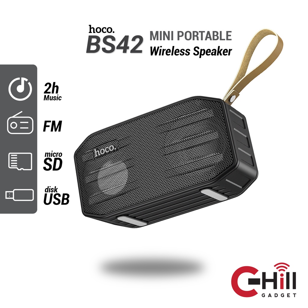 Hoco BS42 ลำโพงบลูทูธ ขนาดพกพา กระทัดรัด เสียงเพราะ พร้อมรับประกัน 1 ปี | Shopee Thailand