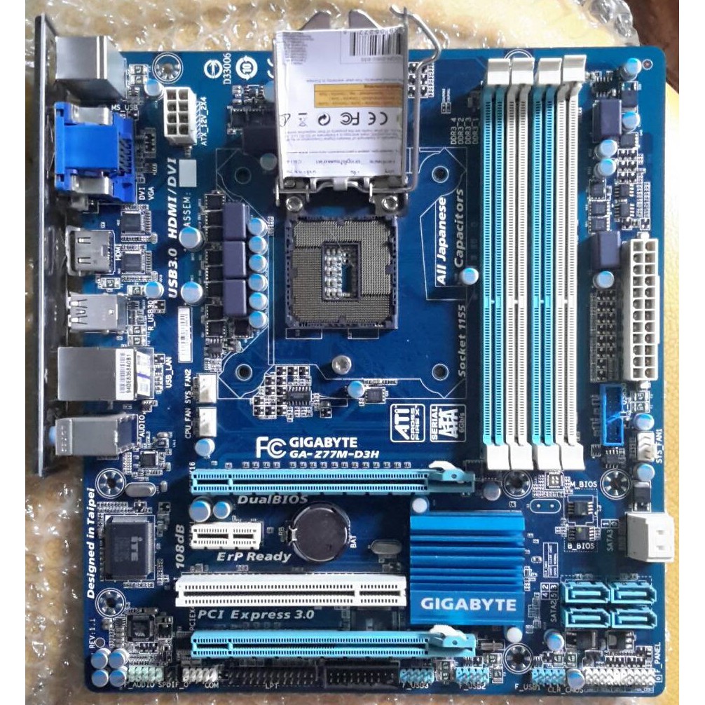 Mainboard Gigabyte GA-Z77M-D3H Socket 1155 Support CPU Celeron Dual ...