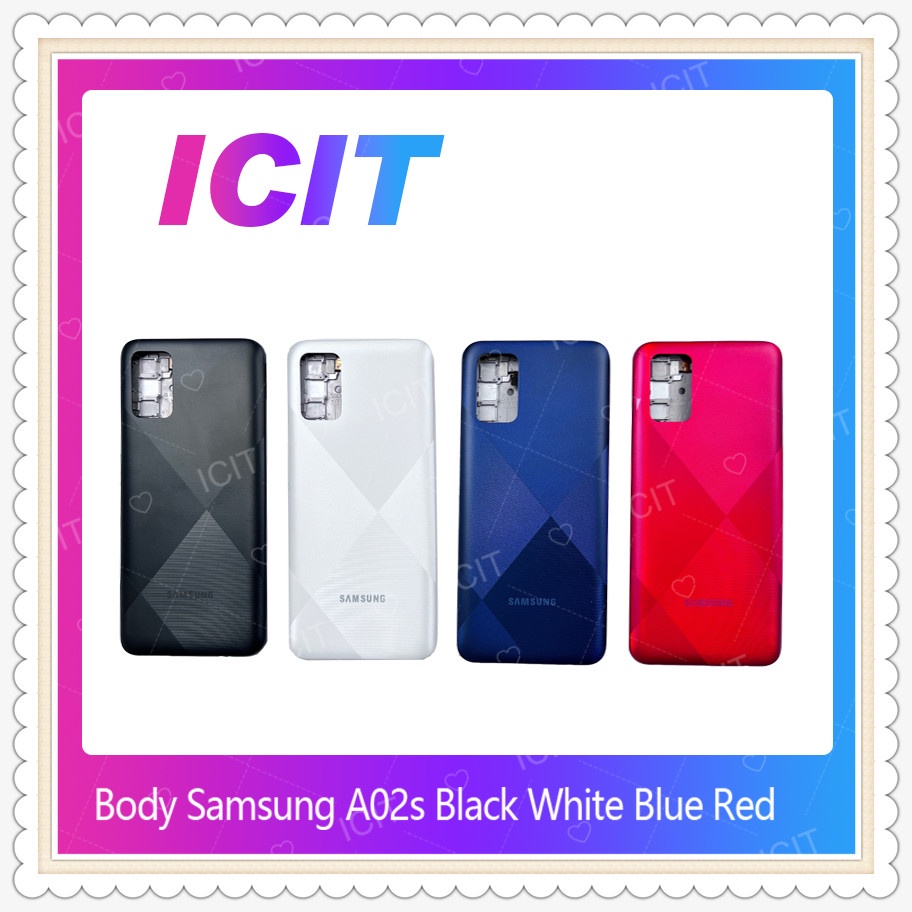 Body Samsung A02S อะไหล่บอดี้ เคสกลางพร้อมฝาหลัง Body อะไหล่มือถือ ...