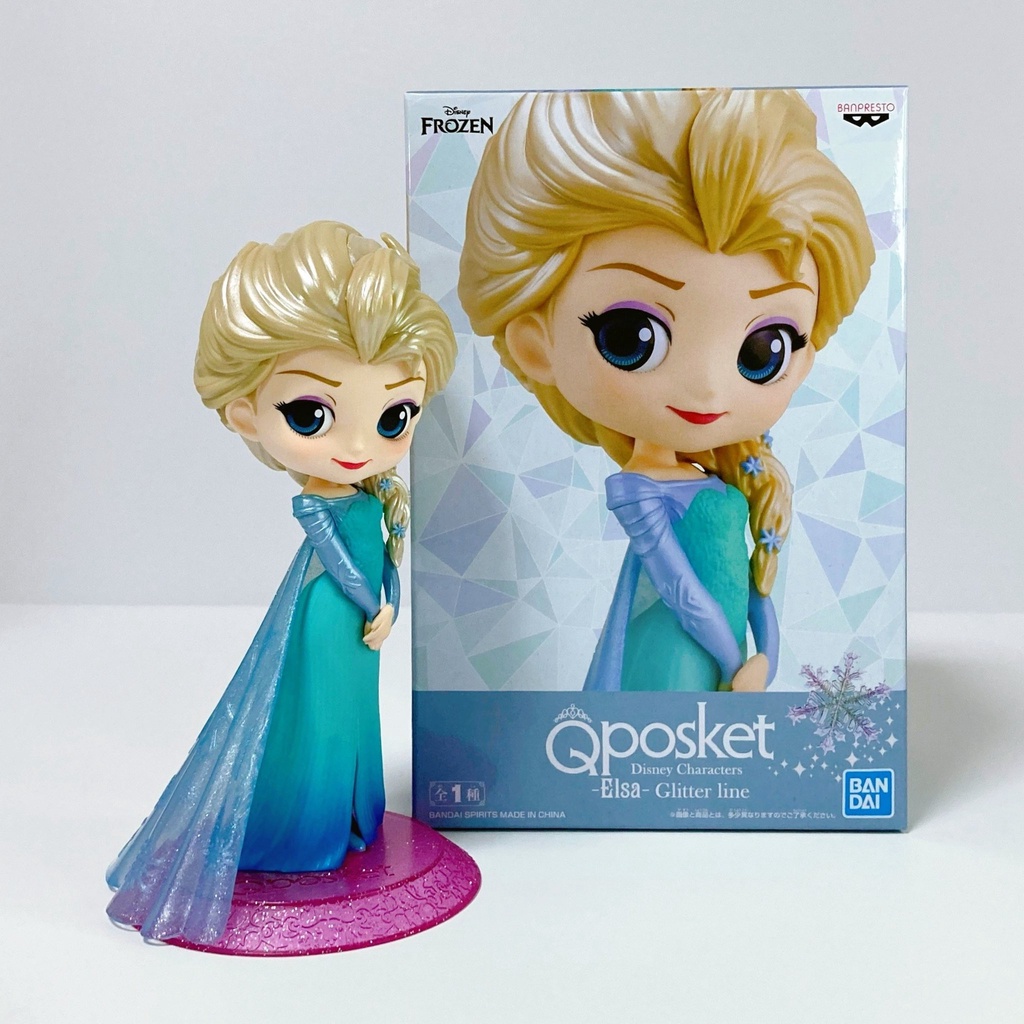 Q Posket Elsa Glitter Ver. เอลซ่าฐานกลิตเตอร์ของแท้จากญี่ปุ่น | Shopee ...
