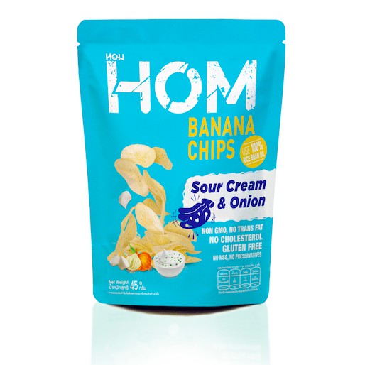 HOM Banana Chips แบบ 6 ห่อ (คละรสได้) | Shopee Thailand