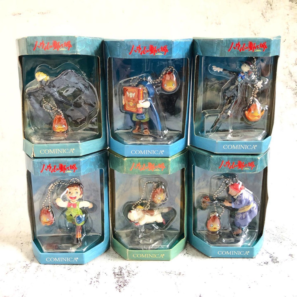 ครบชุด 6 แบบ พร้อมส่ง Howl’s Moving Castle figure keychain by Cominica ...
