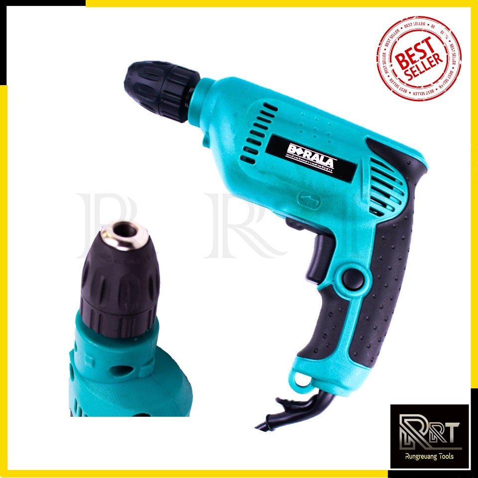 BERALA สว่านปรับรอบซ้าย-ขวา 10 mm. รุ่น BL-6413 (Keyless) | Shopee Thailand