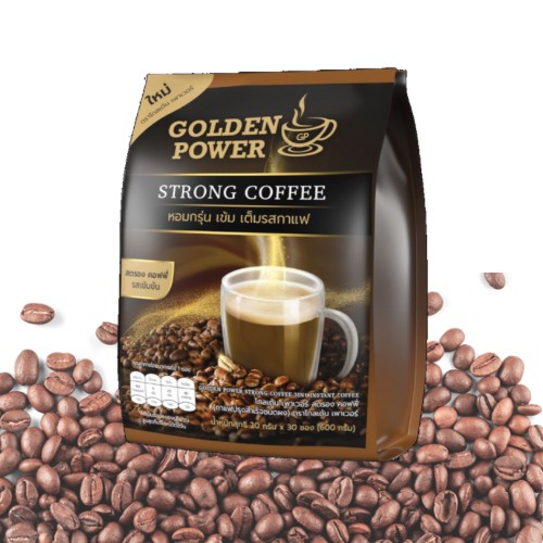ใหม่ Golden Power Strong Coffee กาแฟสำเร็จรูป 3in1 | Shopee Thailand