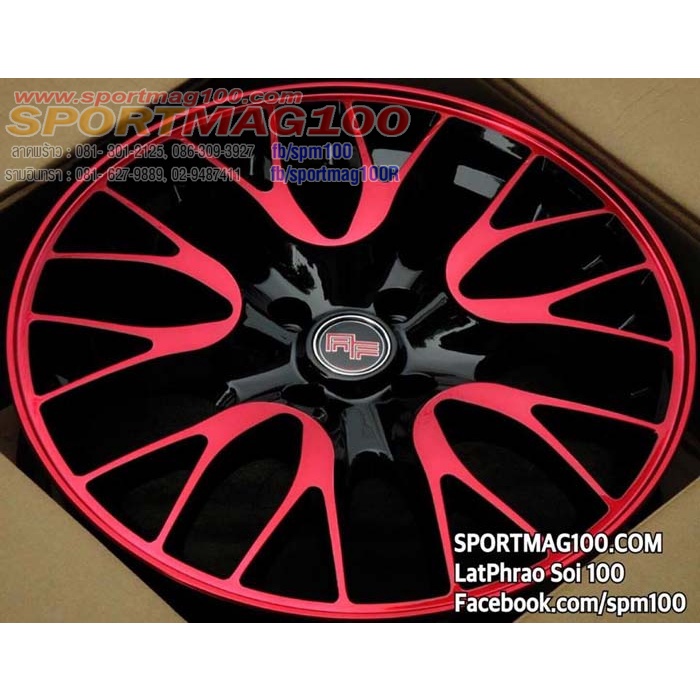 แม็กซ์ใหม่ AF Mn207 สีดำแดงแก้ว ขนาด 7-16นิ้ว 4รู100 Offset40 | Shopee ...