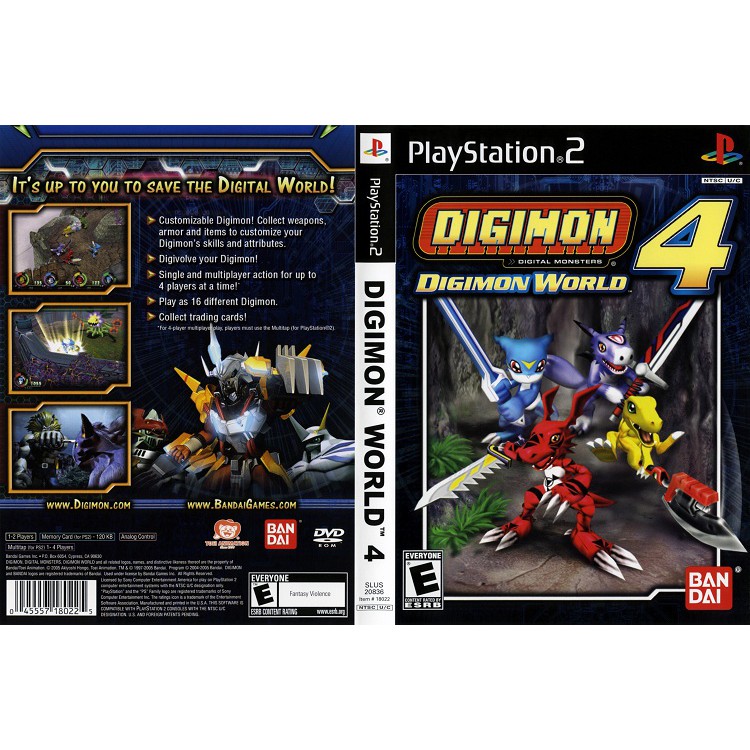 DIGIMON WORLD 4 [PS2 US : DVD5 1 Disc] | Shopee Thailand