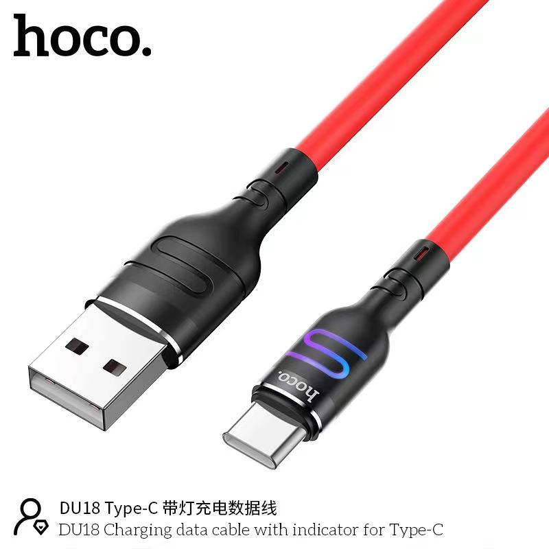 HOCO DU18 สายชาร์จ fast charging data cable fast chargig 3A 1เมตร พร้อม ...