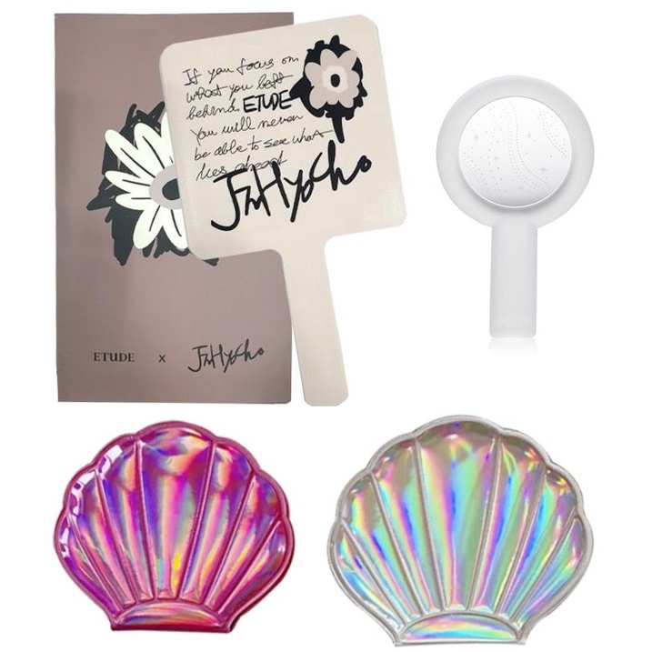 Etude House Glittery Snow Double Sided Hand Mirror / Contour Powder ...